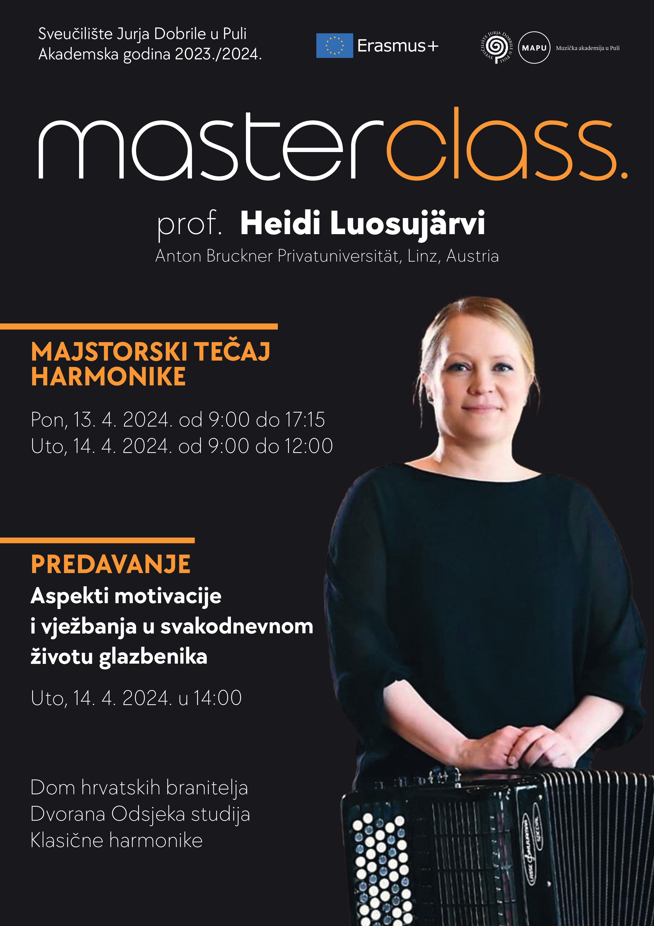 Majstorski tečaj i predavanje - prof. Heidi Luosujärvi - Novosti MAPU-a ...