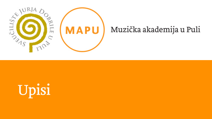 Naslovnica - Muzička akademija u Puli